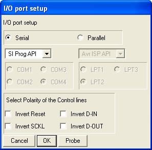 STK500 + Ponyprog2000 niemożność przesłania .hex do Atmega8