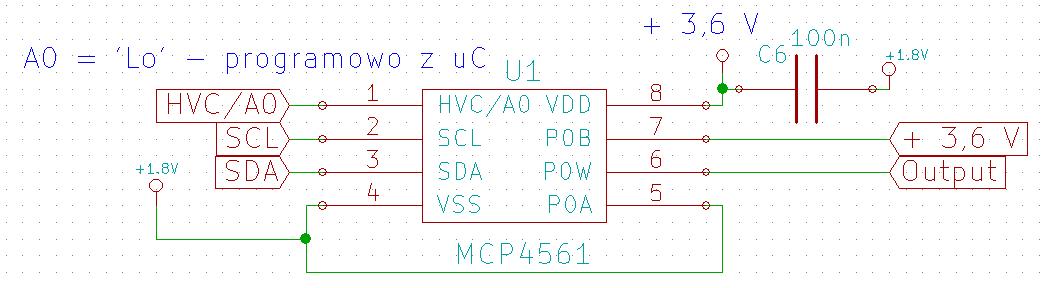 Sterowanie MCP4561 przez I2C na MSP430 - brak reakcji potencjometru