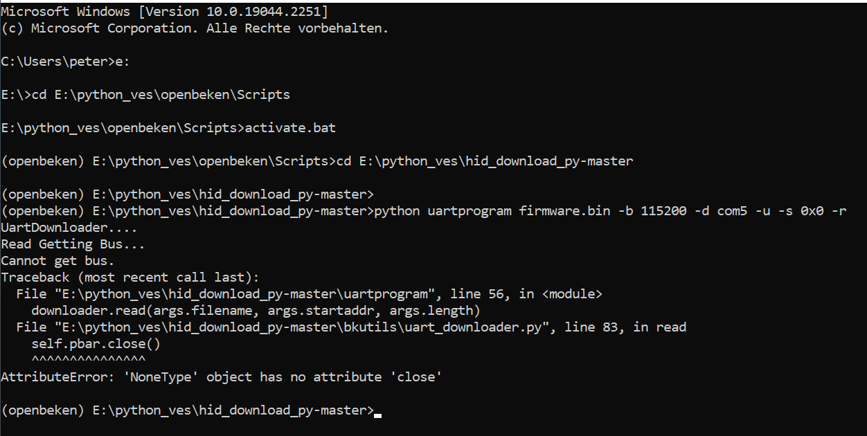 Zmai-90 CBU Module Flash Reading Issue: Beken Writer 1.60 Error & Python Script Troubleshooting