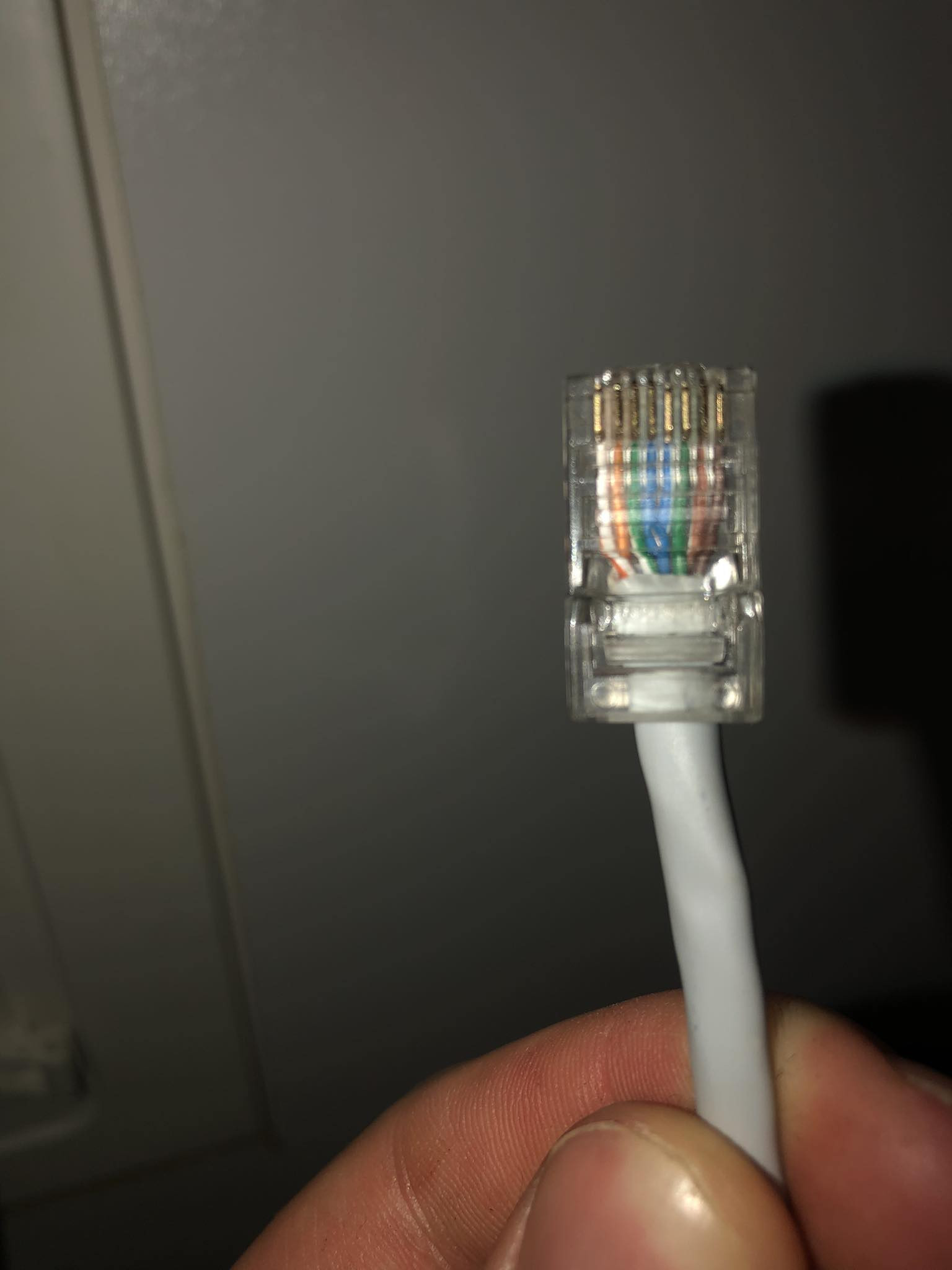 Brak internetu po kablu LAN w nowym gnieździe RJ45 - co robić?