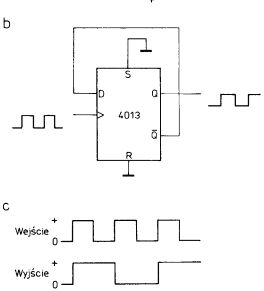 Dzielnik częstotliwości impulsów na CD4013 lub CD4017