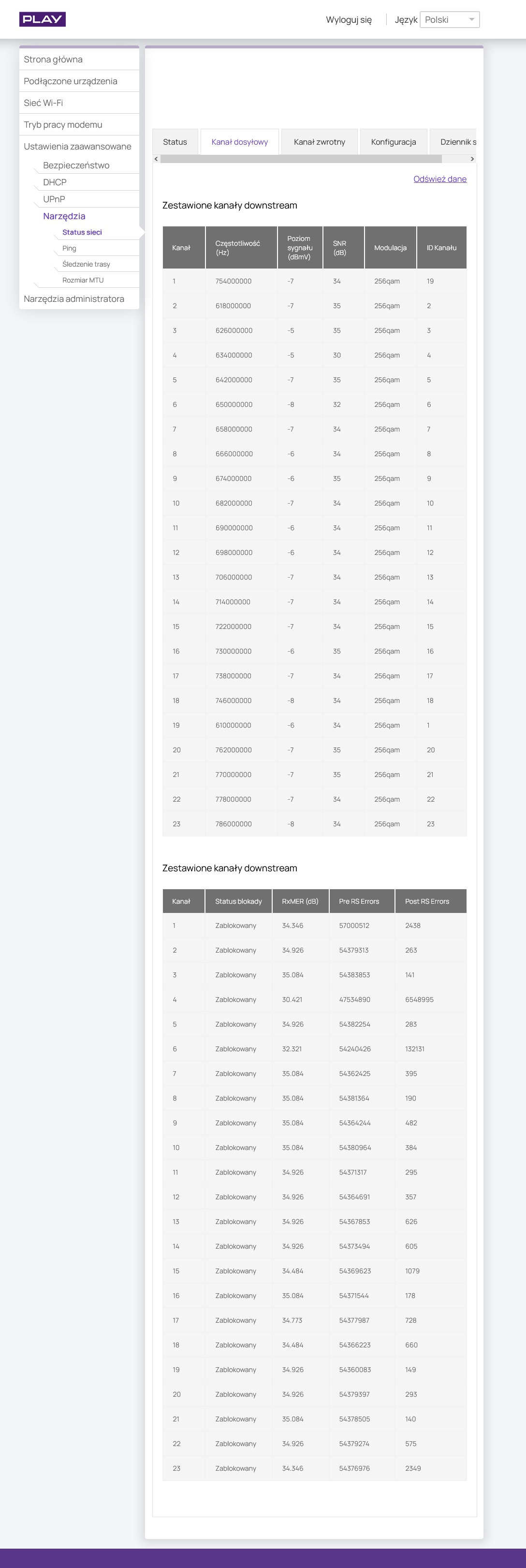 ConnectBox (Compal CH7465LG-LC) Play/UPC - Degradacja usług DS, co robić?