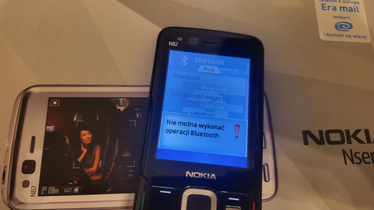 Nokia N82 - Bluetooth nie działa - Nie można wykonać operacji Bluetooth