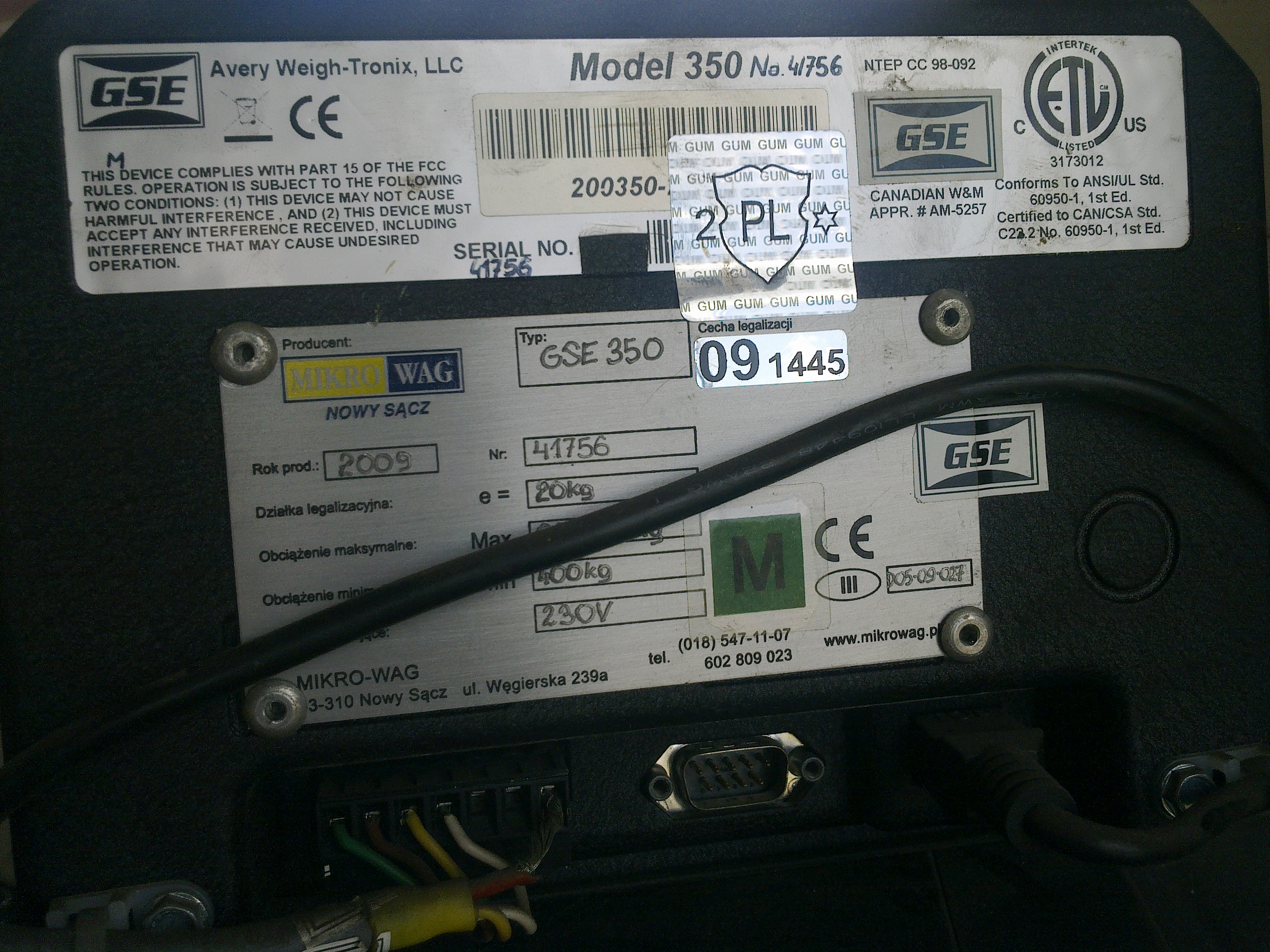 Digital Weight Indicator GSE 350 - miernik wagowy i podłączenie drukarki