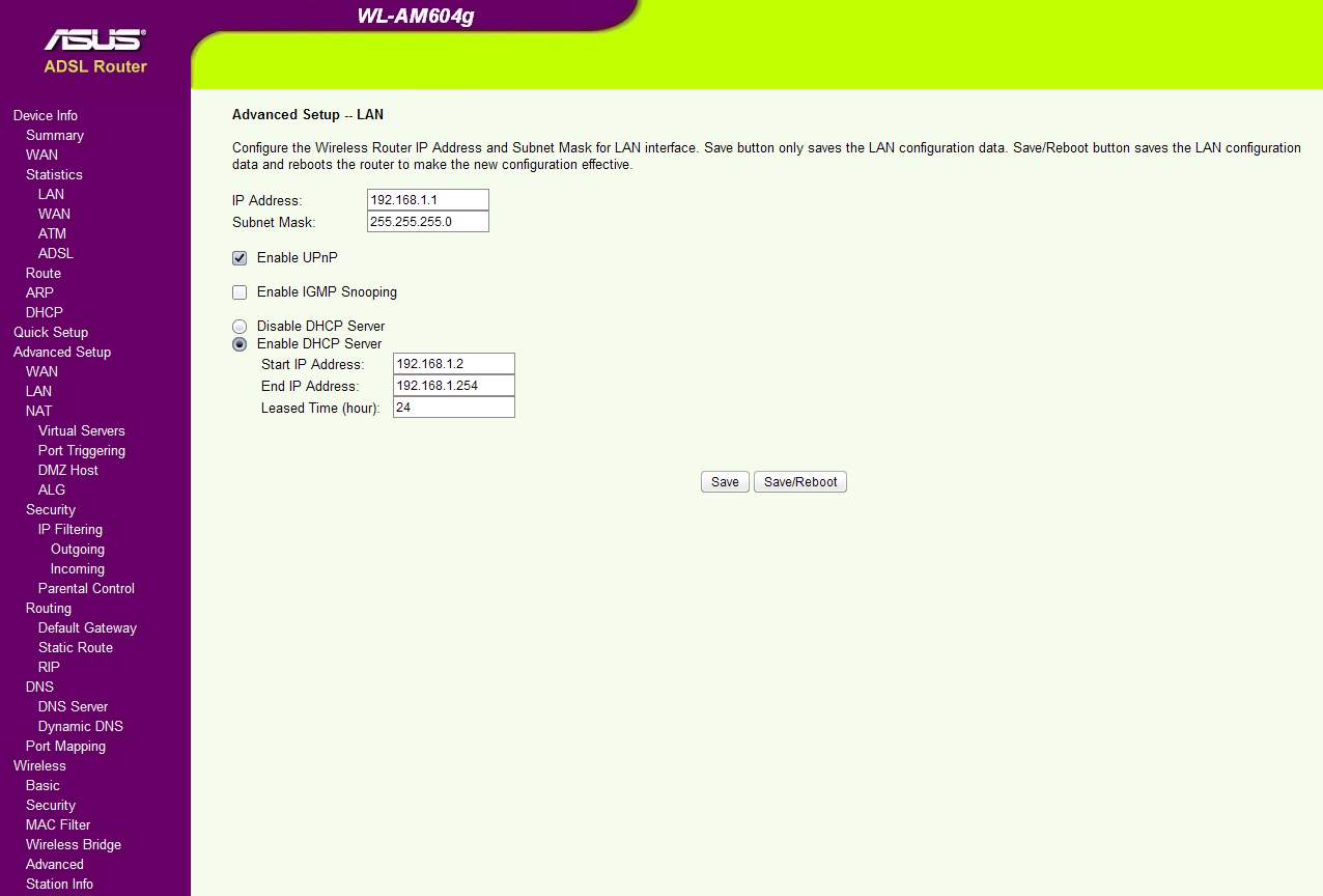 ASUS WL-AM604G - brak połączenia ADSL po konfiguracji z Netią na linii ...