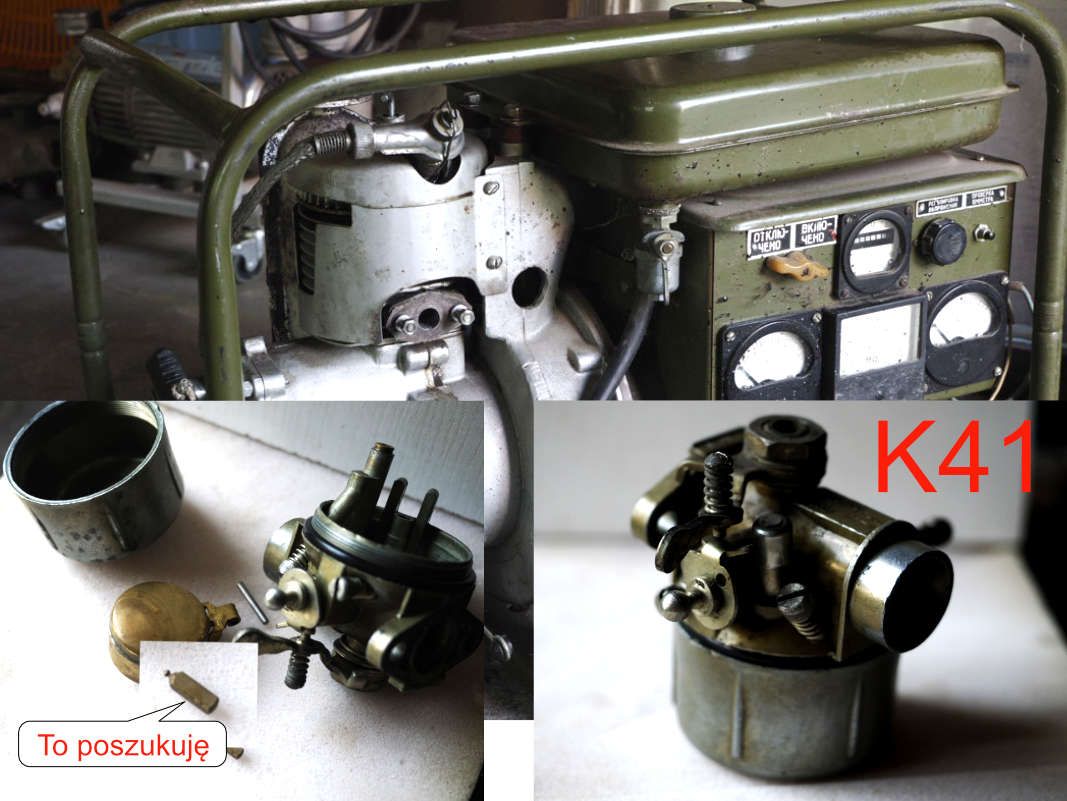 Gaźnik K 41 (CCCP) - poszukuję zaworka z gumowym uszczelnieniem ...