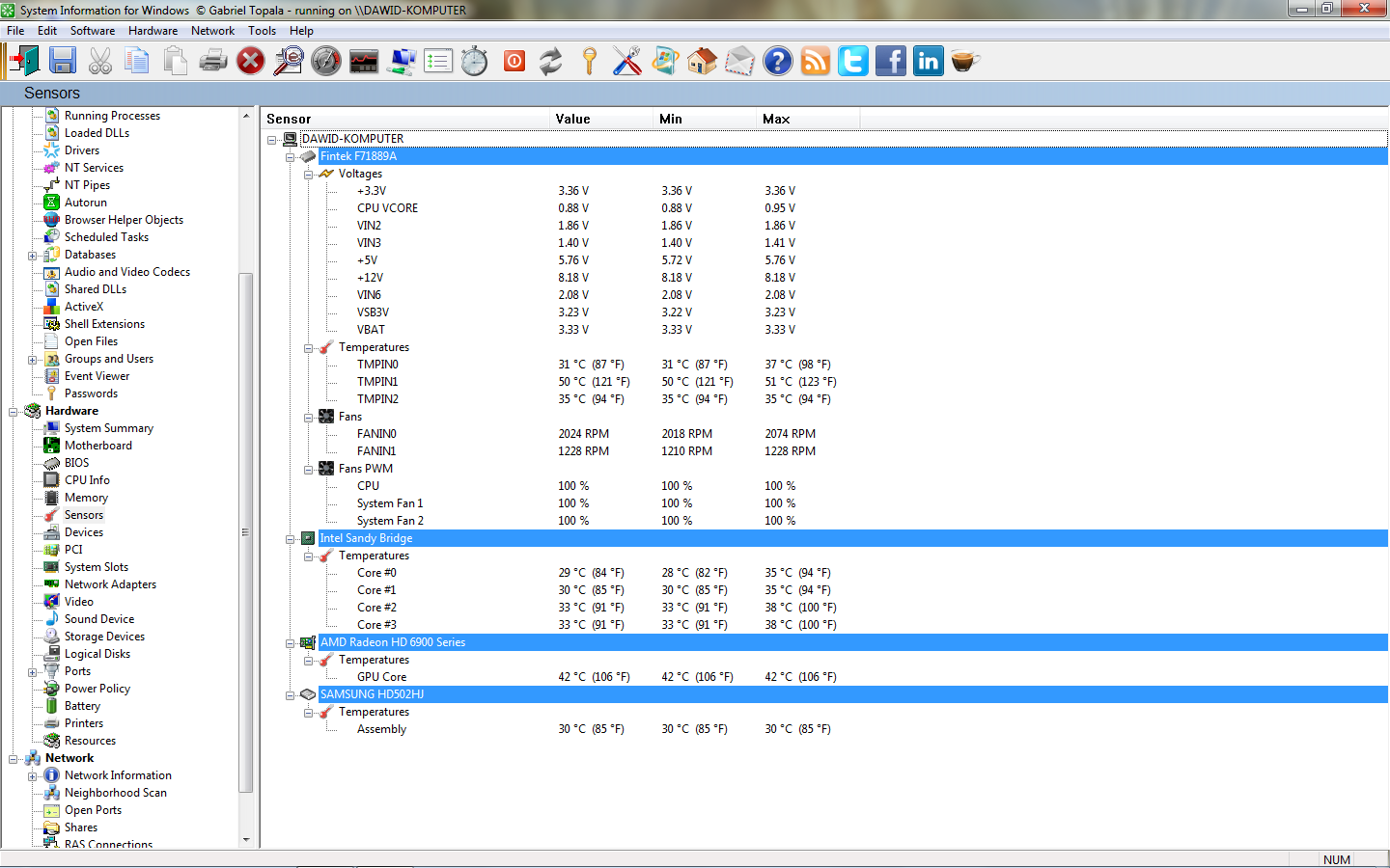 TMPIN1 na MSI P67A-C45 - wysoka temperatura w idle i stresie, co robić?