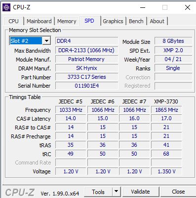 Profil XMP ramu, a parametry uncore frequency/dram frequency