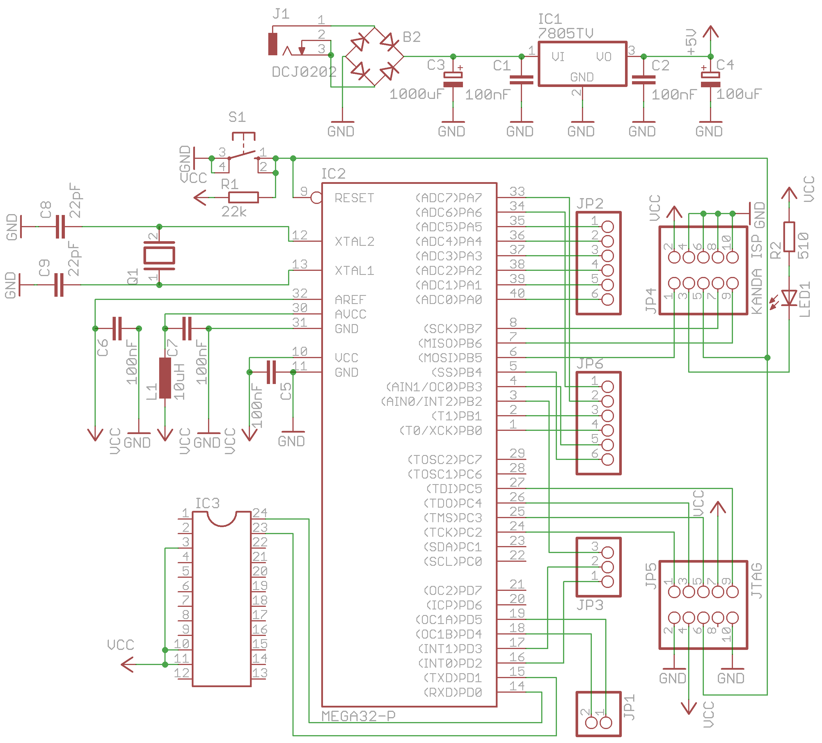 Wybór napięcia referencyjnego ADC w ATmega32: AVCC czy AREF?