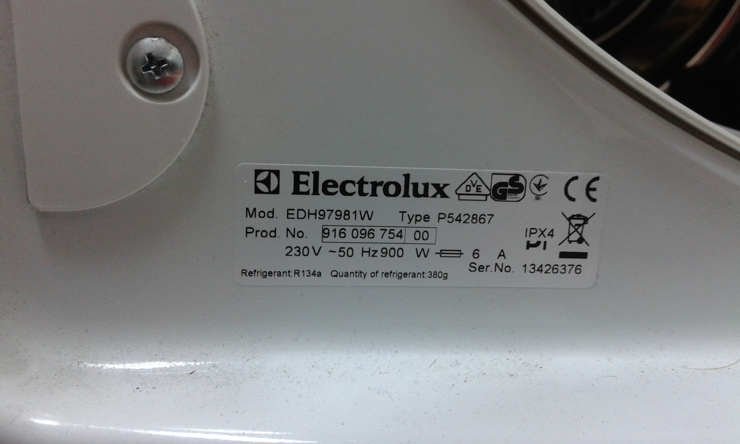 Elektrolux EDH97981W- spalone elementy na płycie (LNK364 i jeden z ...