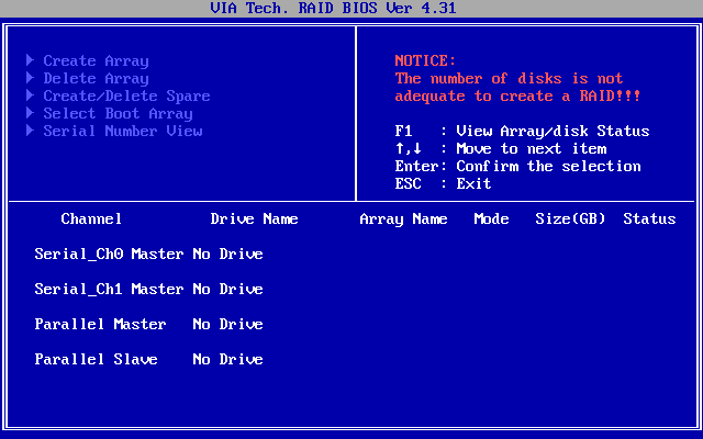 VIA VT6421A Bootowanie z kontrolera przez zewnętrzny program Bootmenu ...