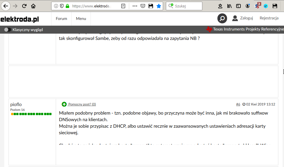 Czyżby problem z wyświetlaniem forum? - elektroda.pl
