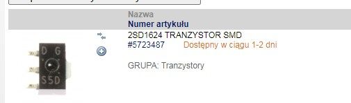 Identyfikacja i dostępność tranzystorów 2sa1020g i OKT4 DGG oraz ...