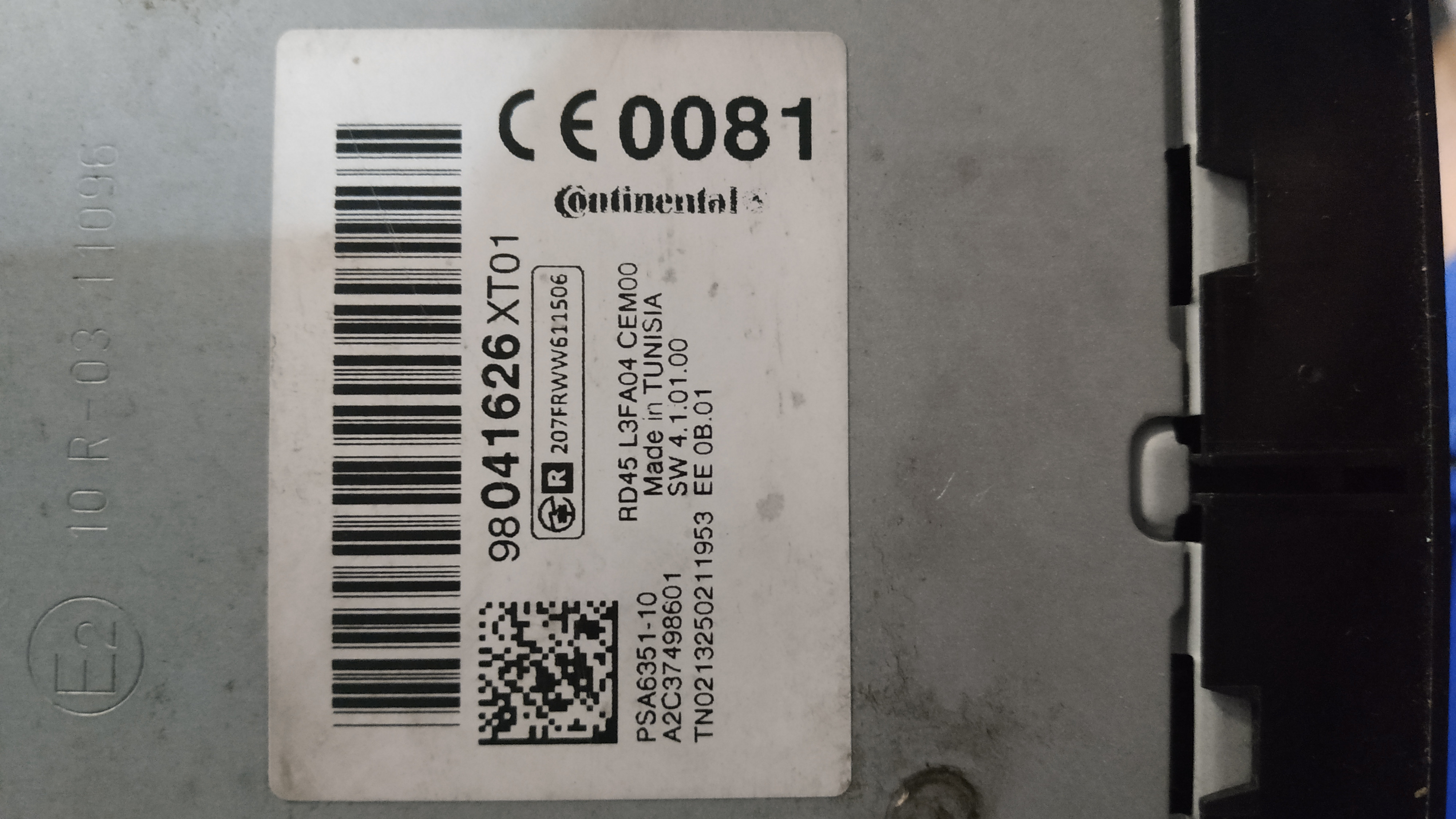Peugeot 207 Factory Radio RD4 Displaying SILENCE Message: CD and Radio ...