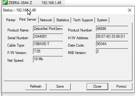 [Rozwiązano] ZEBRA TL-2844-Z - Drukarka nie drukuje po sieci - ZebraNet ...