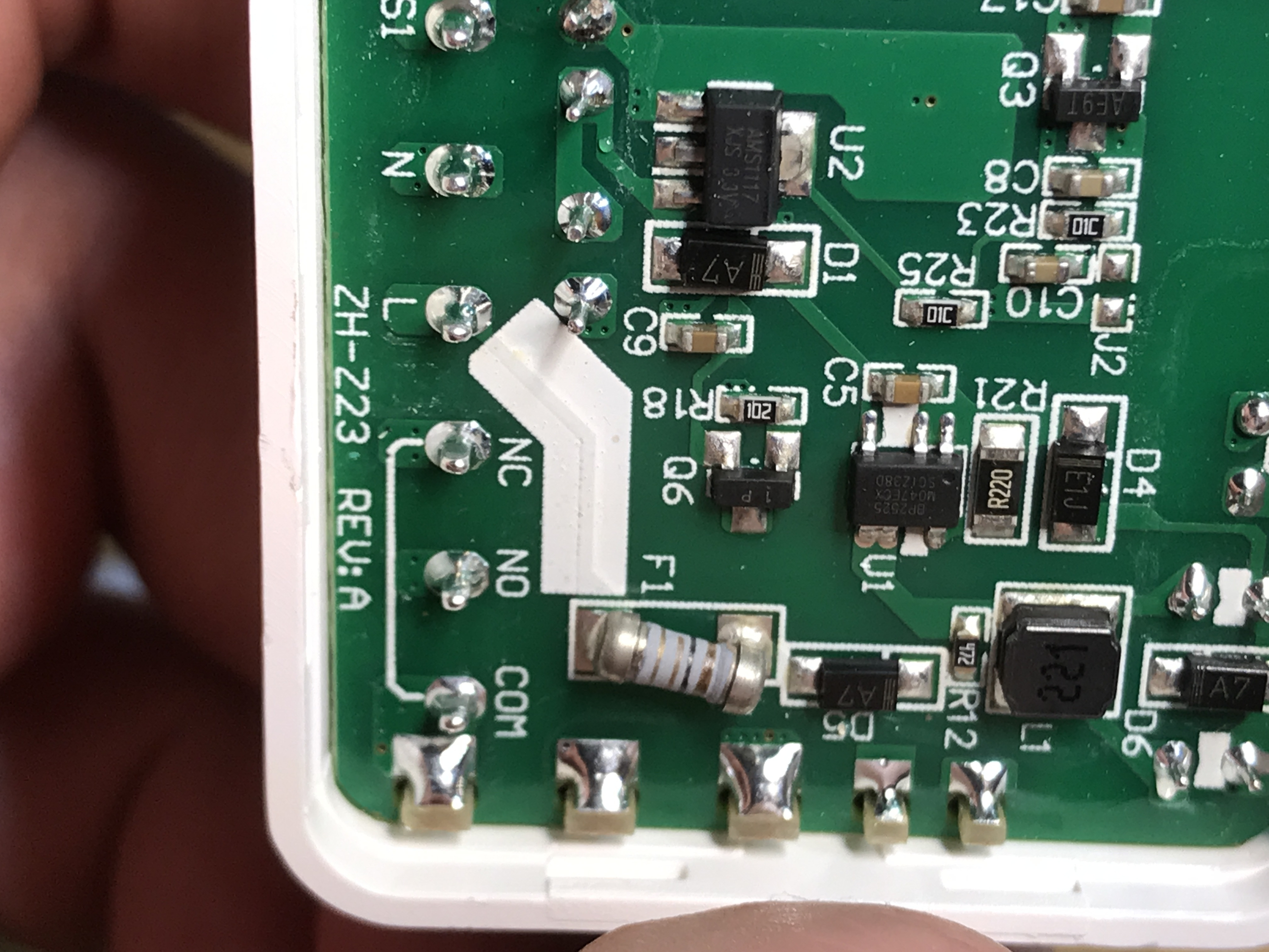 Voltage-free WiFi relay - OXT SWT10 - interior, programming