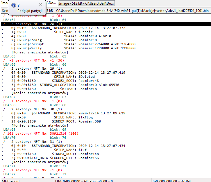 Odzyskiwanie struktury katalogów na dysku zewnętrznym - poszukiwanie ...