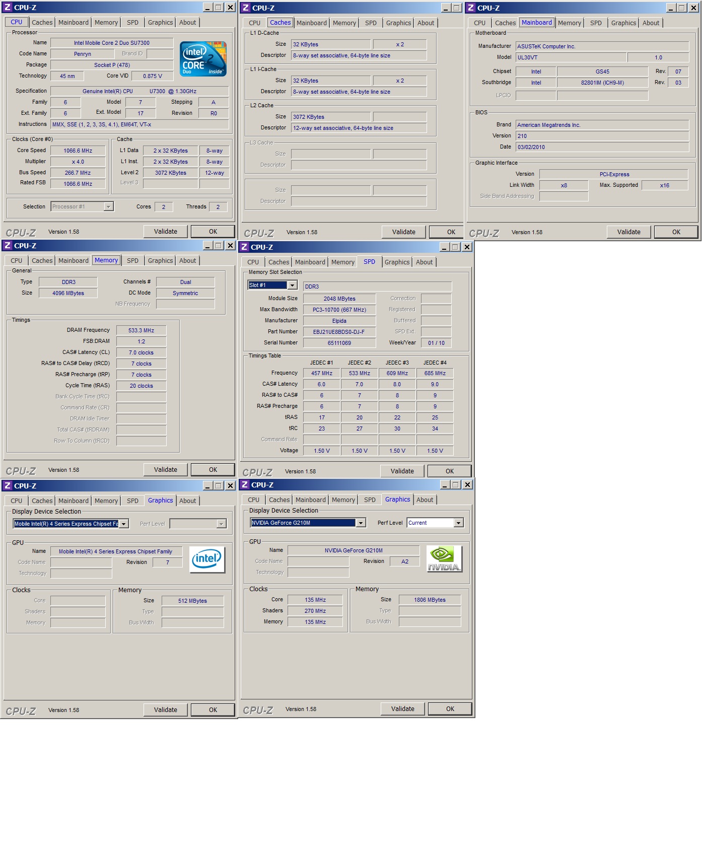 Czy Asus UL30VT-QX009 obsłuży więcej niż 4GB RAM? Chipset GS45, SU7300