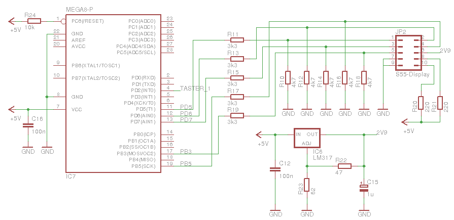 [atmega8] Jak połączyć wyświetlacz Siemens C60 z Atmega8 w Bascom ...