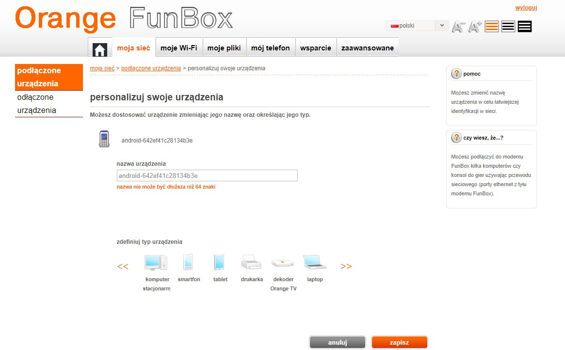 [Rozwiązano] Jak zmienić nazwę urządzenia w FUN BOX 2.0 dla konkretnego ...
