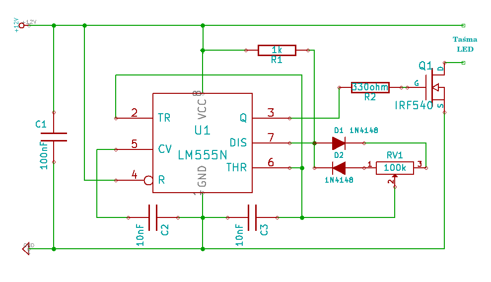 Regulator PWM NE555 - zmiana potencjometru i kondensatora, efekt ...