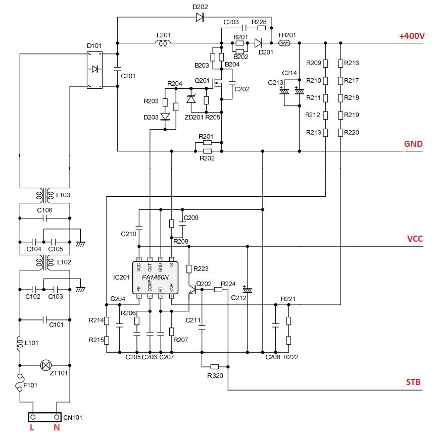 Samsung UE43NU7092U - zaniżone napięcie 12V, podejrzenie zasilacza.