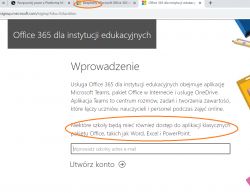 Rozpocznij prace z Platformą Microsoft 365 - Skąd klucz?