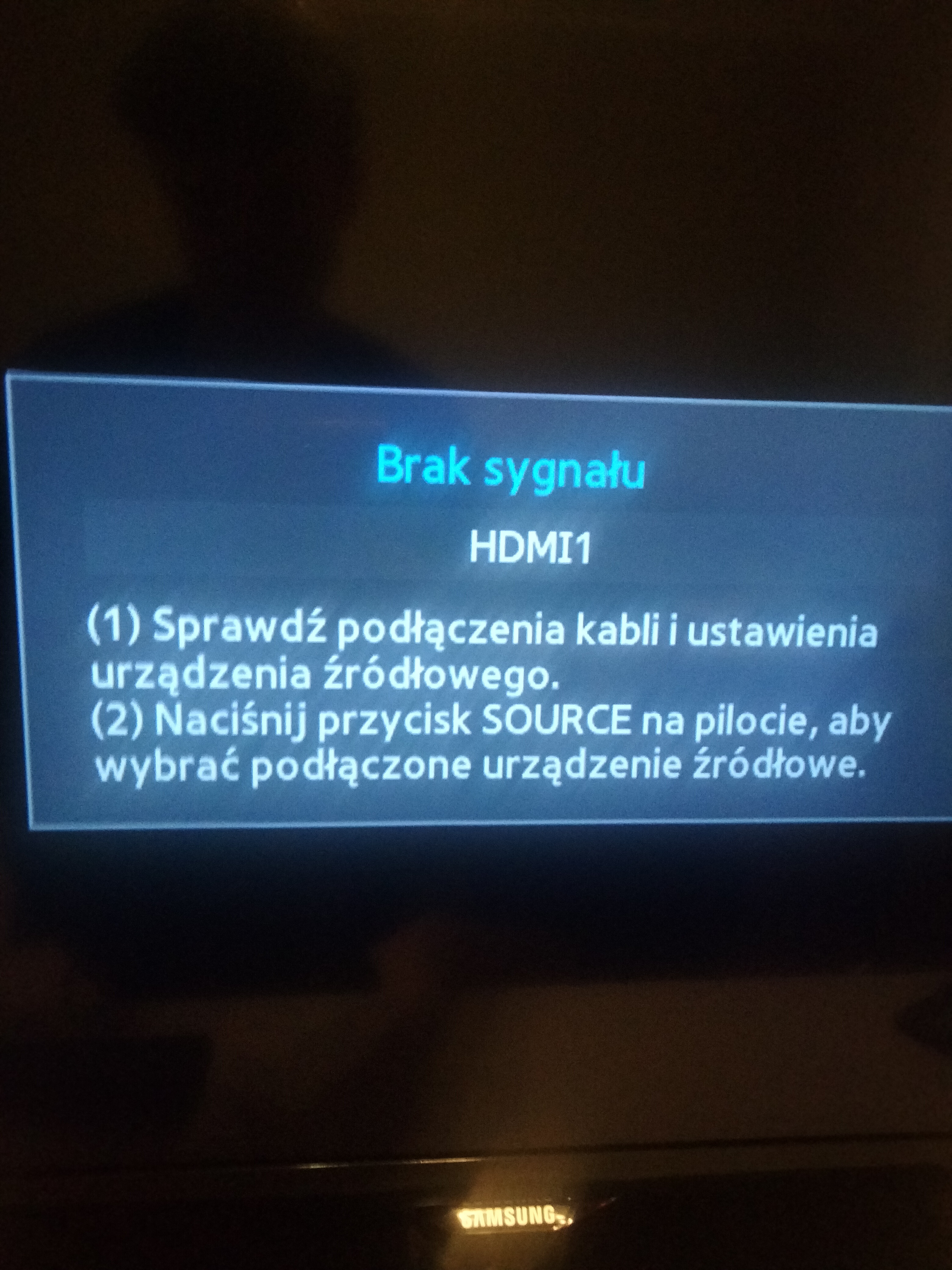 Stacja dokująca do telefonu - brak obrazu na TV przez HDMI, brak sygnału
