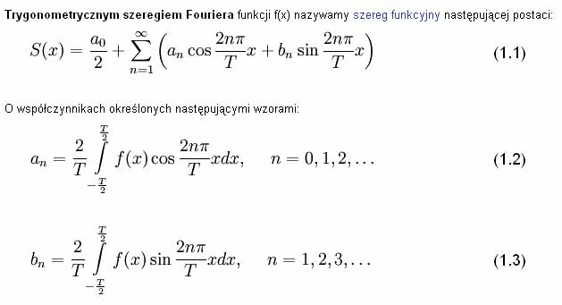 Jak rozłożyć sygnały prostokątne i piłokształtne w szeregi Fouriera?