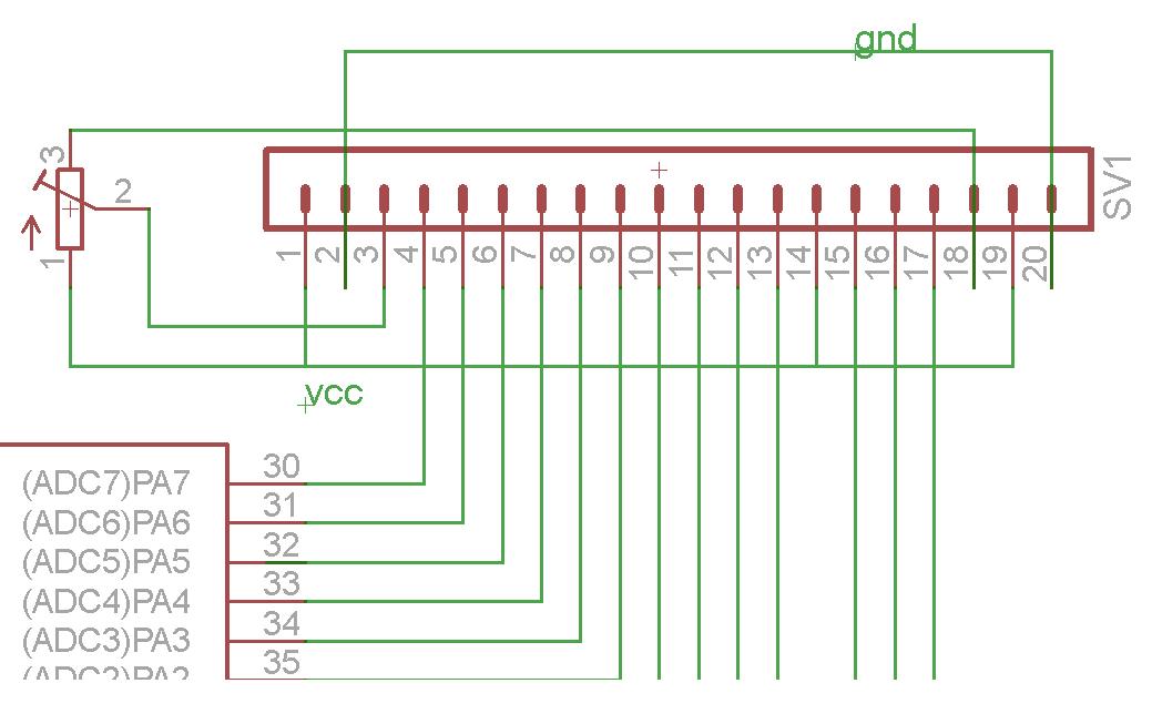 Wyświetlacz graficzny 128x64 KS0108B - sprawdzenie schematu połączeń