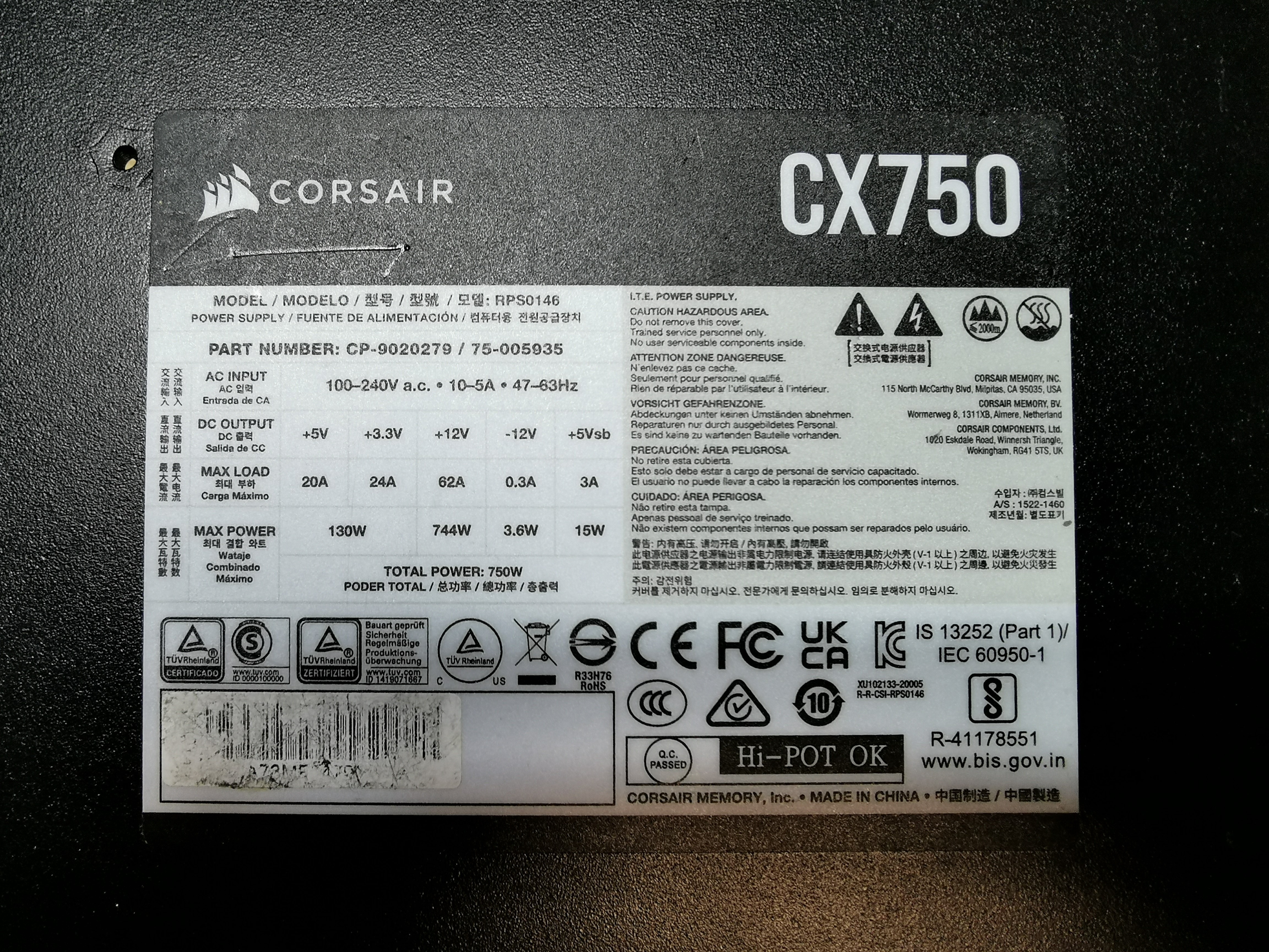 [Rozwiązano] ATX Corsair CX750 RPS0146 – wymiana diod SF28G, zasilacz ...