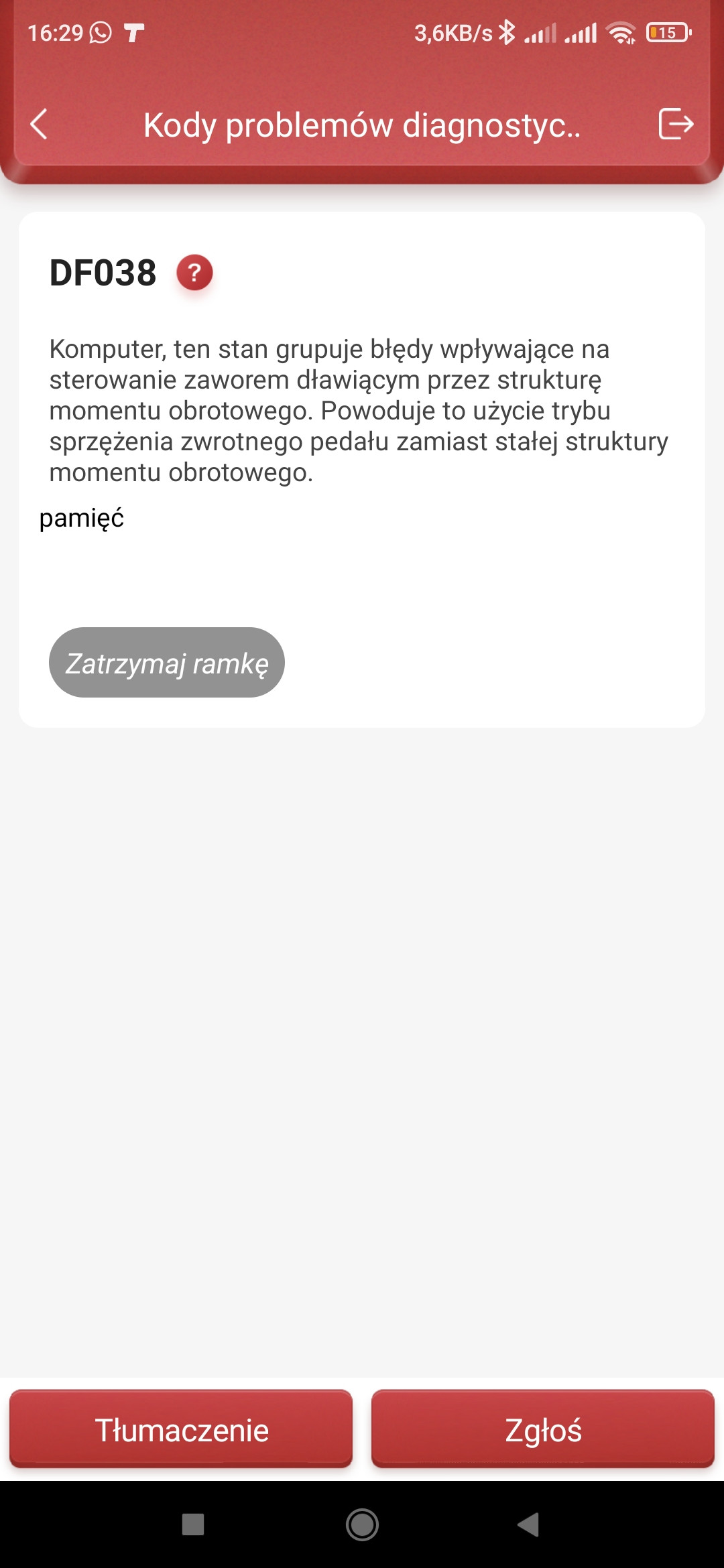 Renault Megane 2 1.6 16V - szarpnięcie, brak reakcji na gaz