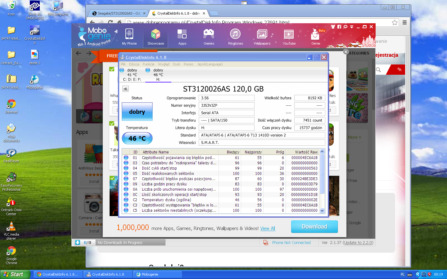 Seagate/ST3120026AS - Odzyskanie danych po scaleniu