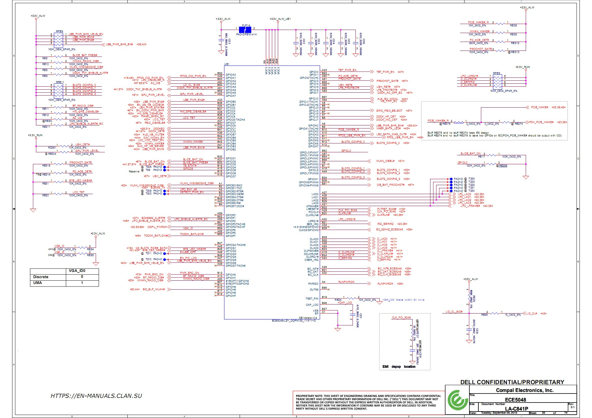 Dell Latitude E5570 - Zalana płyta LA-C841P, dioda Power świeci, brak ...