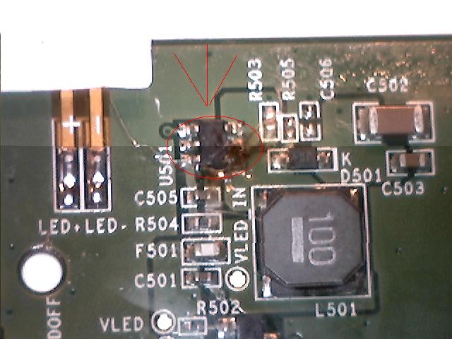 Co to za element U501 na matrycy B101AW01 10.1? - elektroda.pl
