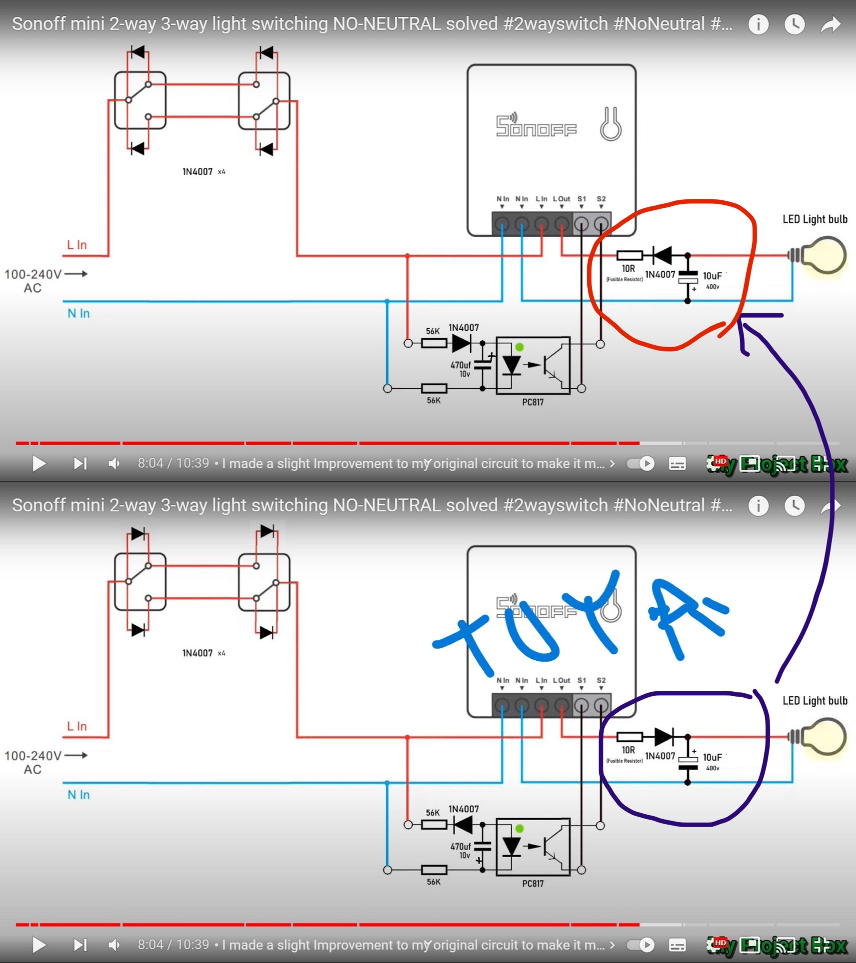 Modifying Tuya Mini for No-Neutral Installation: Experiences with Diode ...