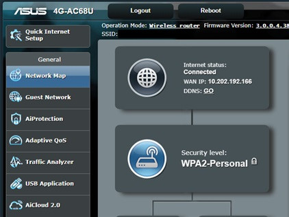 Router ASUS 4G-AC68U i światłowód PLAY 600/100Mb/s