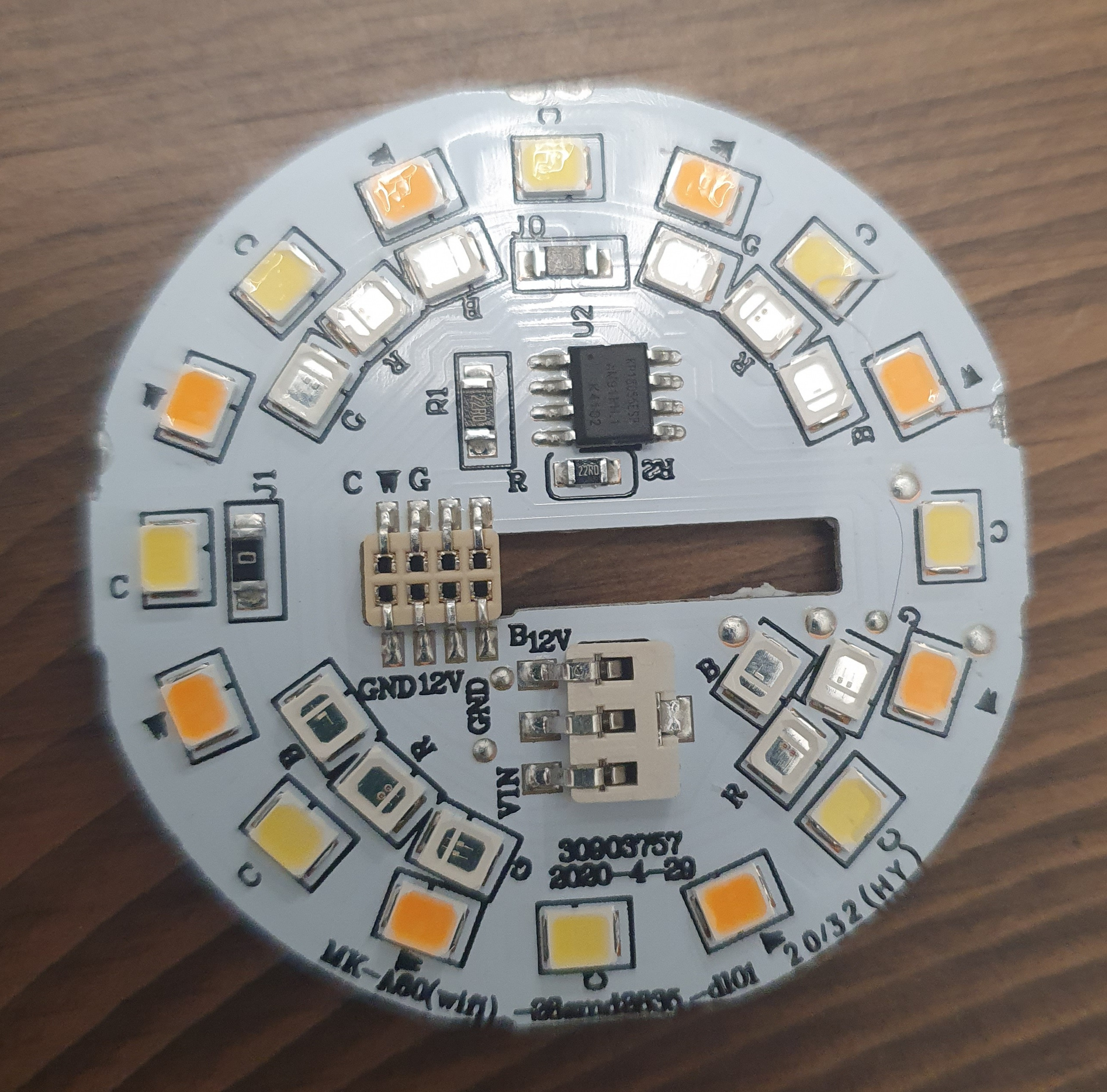 Convert 9W RGBCW Chinese Smart Bulb (WB2L Module) to 12V 1A RGB WiFi ...