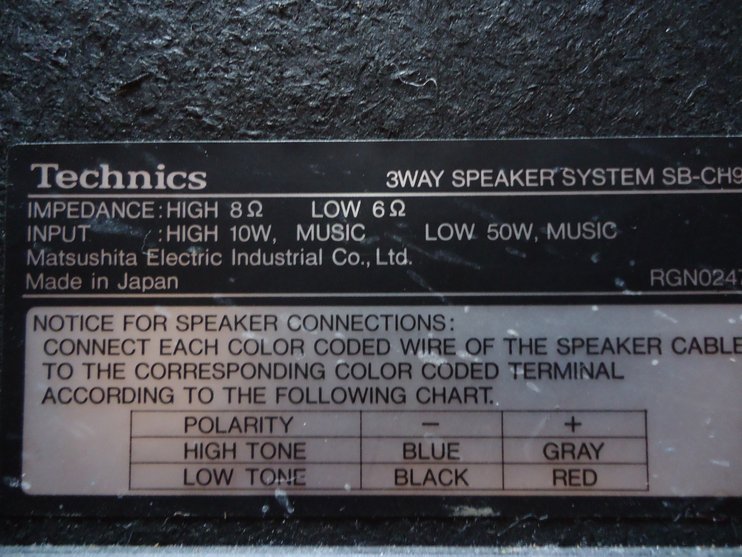 [Rozwiązano] Wzmacniacz do kolumn Technics SU-CH9, głośniki 8/6 ohm ...
