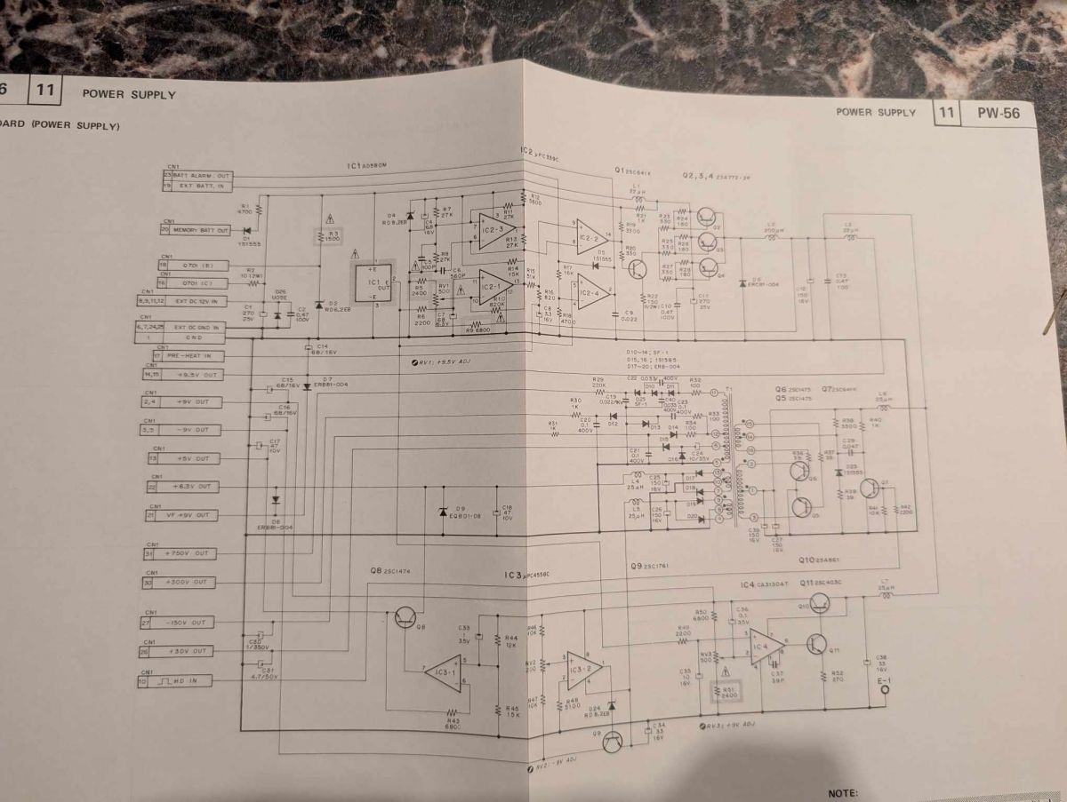 [Rozwiązano] Sony BVP-330 z 1981: Jak naprawić przetwornicę bez ...