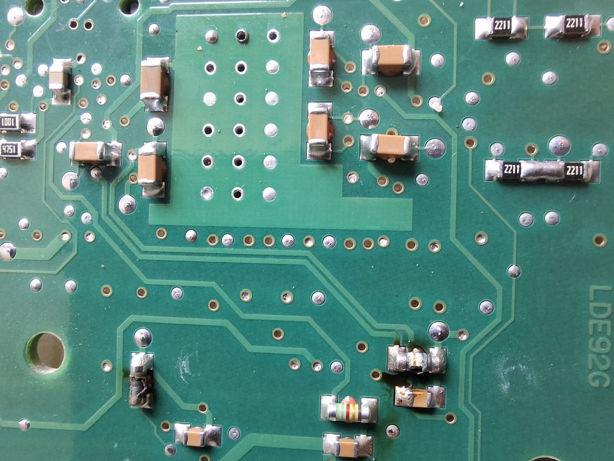 Schemat modułu LAC-0222CC01 do Linde T16 – wartości spalonych rezystorów