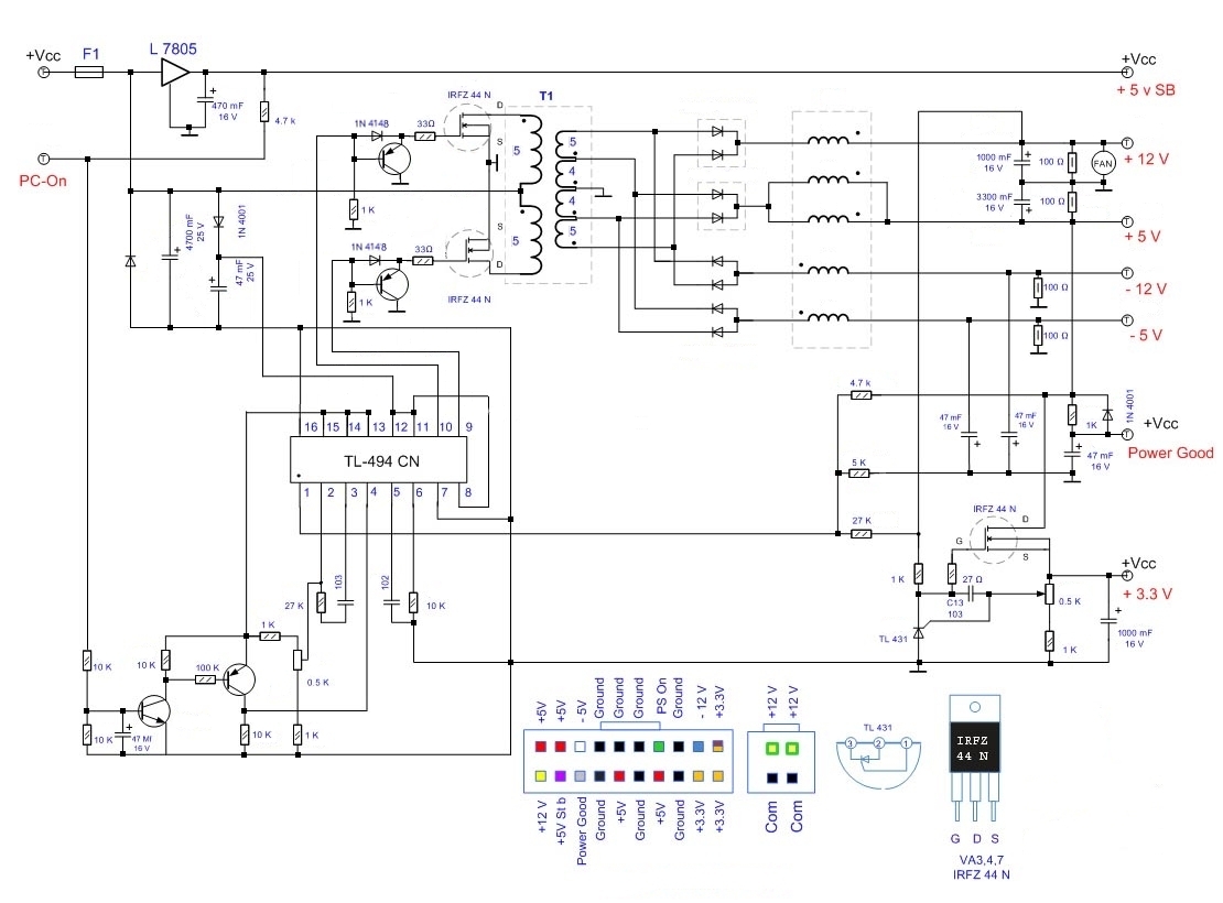 Zasilacz ATX zasilany 12V - elektroda.pl