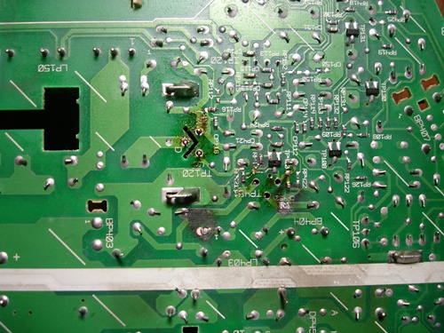 Telewizor Thomson 50DSZ644 - schemat zasilacza, brakujące elementy ...