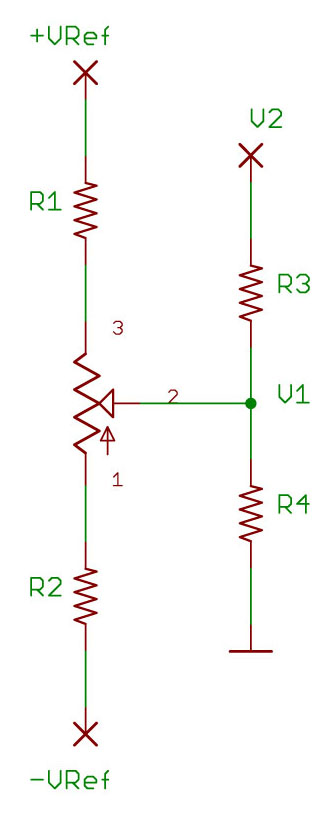 Calculating values at points in multiple resistor/pot voltage divider ...