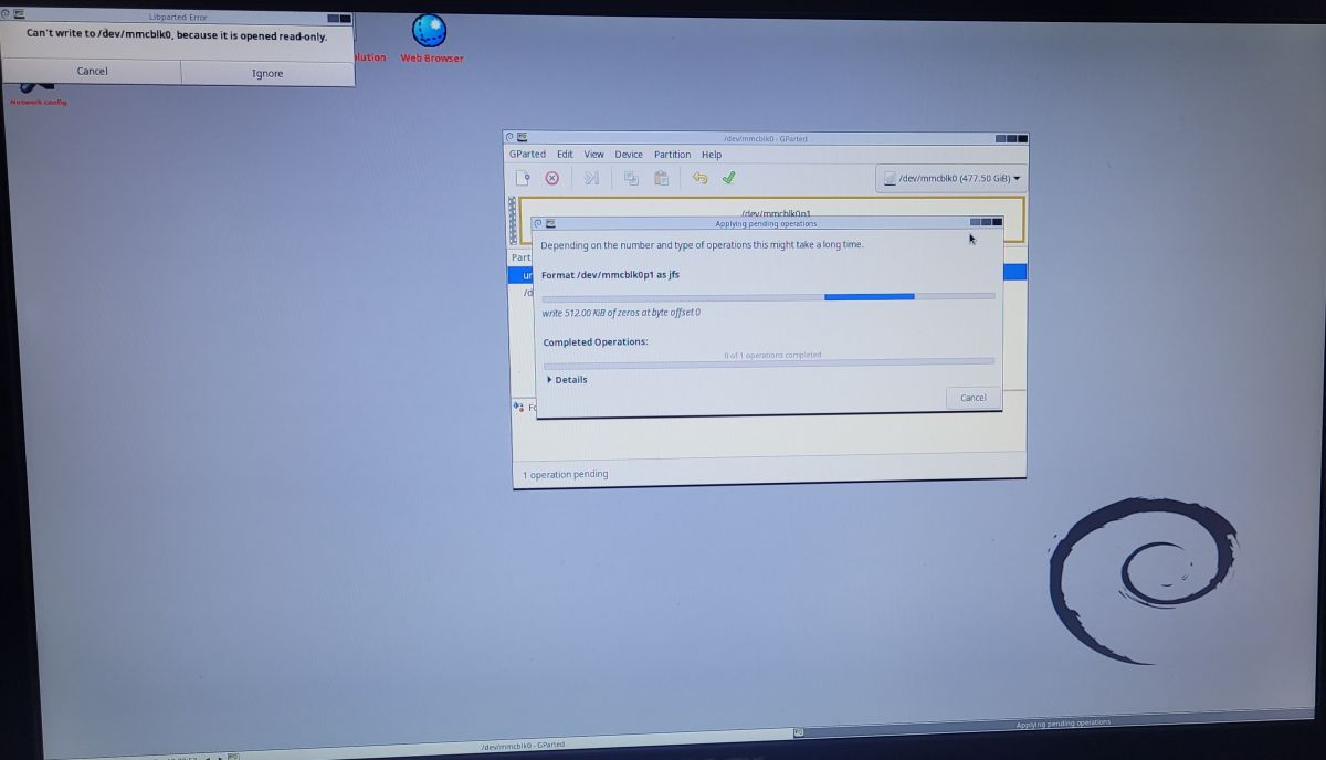 Opcje dla karty SD 512GB z atrybutem tylko do odczytu bez efektu w diskpart i EaseUS