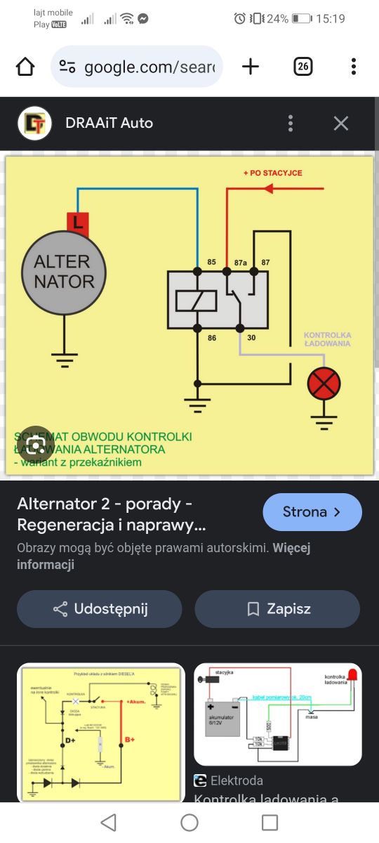 [Rozwiązano] Jak podłączyć alternator w traktorku samoróbce? Oznaczenia ...
