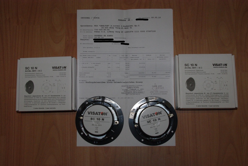 [Sprzedam] Visaton sc 10 n sc10n nowe - elektroda.pl