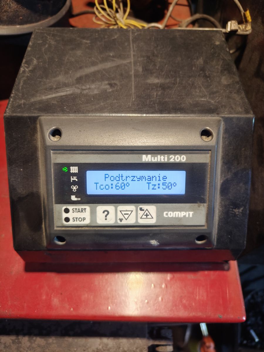 Sterownik Compit Multi 200 - skoki temperatury pieca Budmet Nocoń 16 kW ...