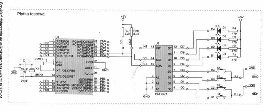 [Atmega8][Bascom] Komunikacja z pcf8574 poprzez i2c