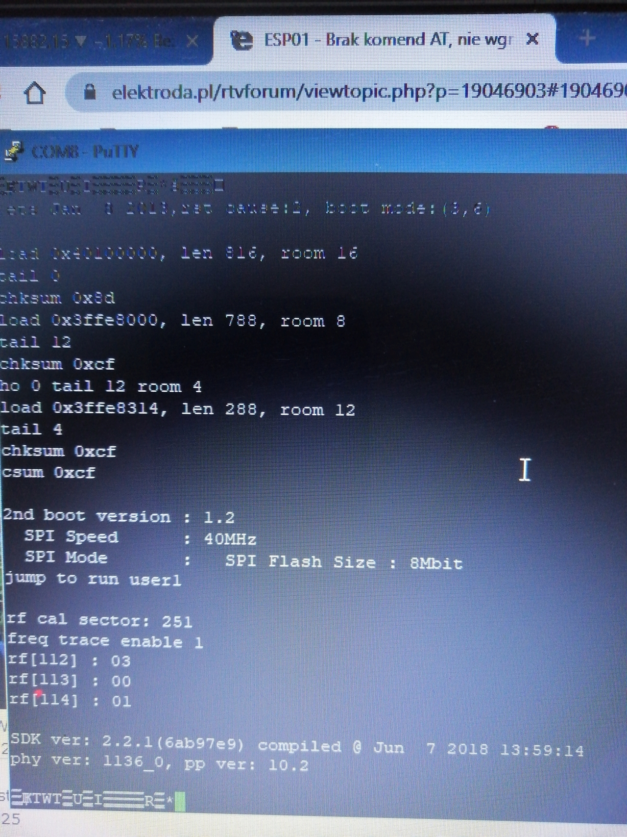 [Solved] ESP01: Difficulty uploading ESP8266_AT_Bin_V1.6.2_0 firmware via Flash Download Tools ...